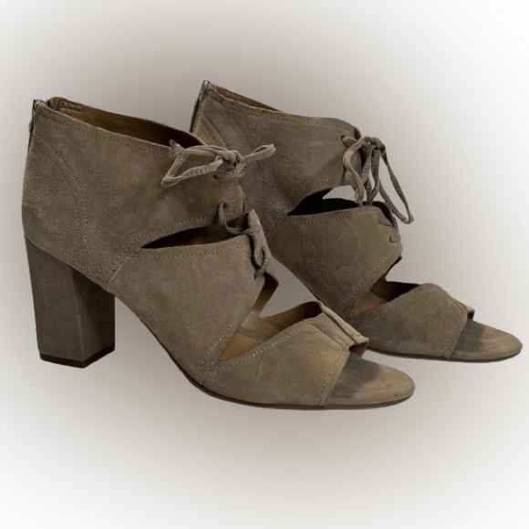 Franco Sarto | Shoes | Franco Sarto Suede Leather Lace Up Block Heel ...